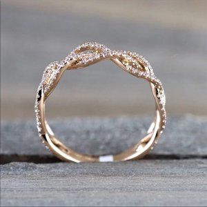 Jewelry | New Zircon Twist Geometric Ring | Poshmark